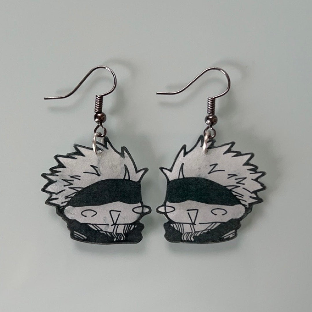 Satoru Gojo Anime Earrings - Etsy