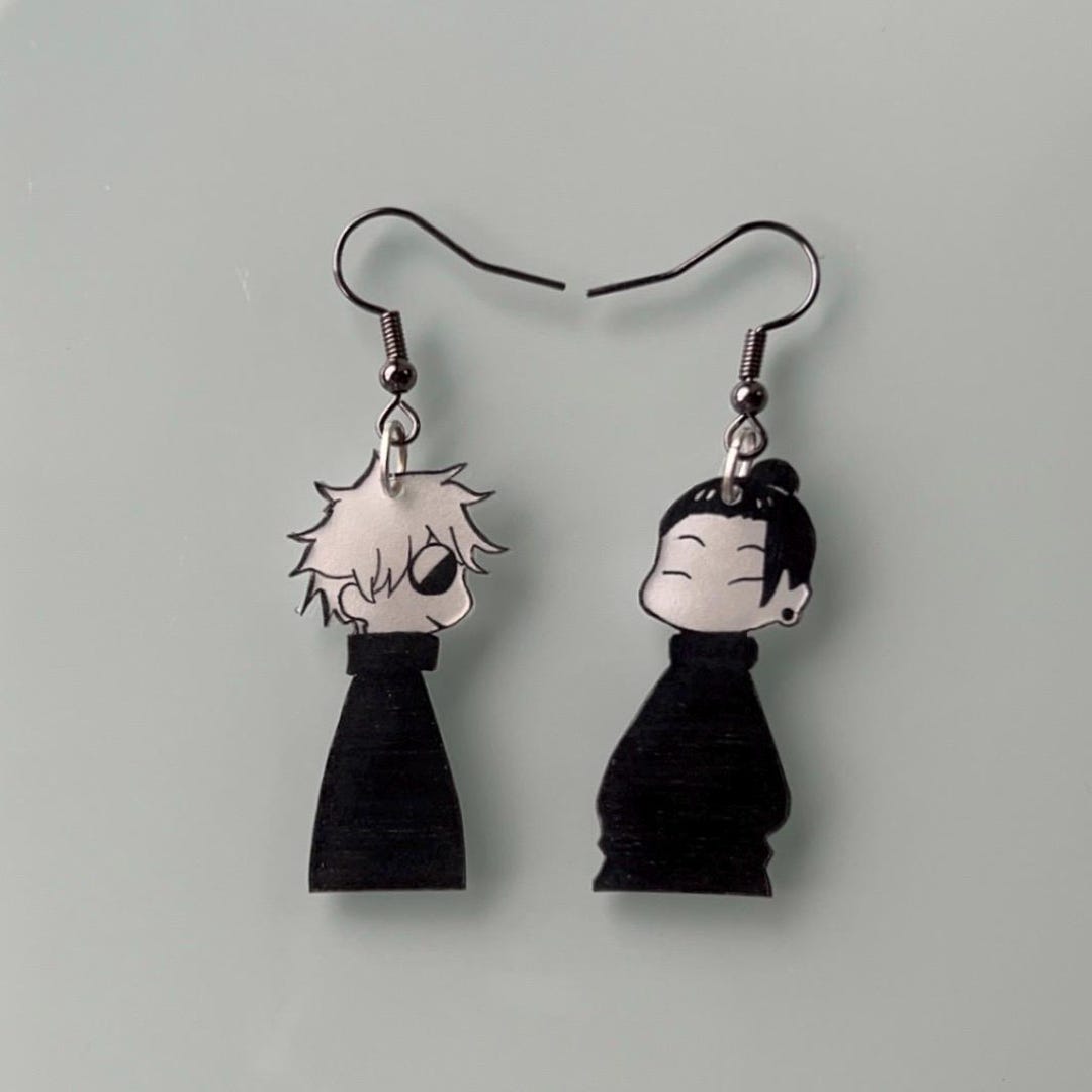 Gojo and Geto - Anime Earrings - Etsy