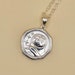 Sterling Silver Sloth Spirit Animal Medallion Pendant Necklace - Etsy