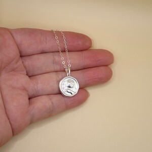 Sterling Silver Sloth Spirit Animal Medallion Pendant Necklace - Etsy