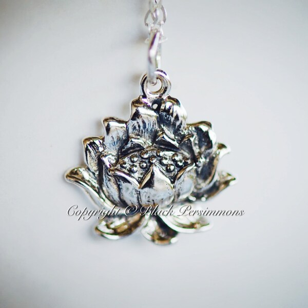 Lotus Flower Pendant - Etsy