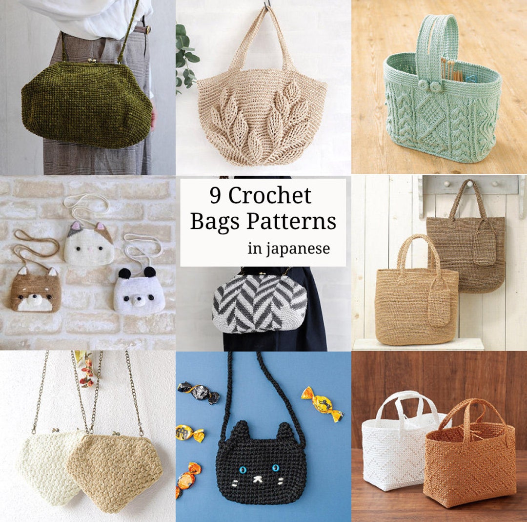 9 Crochet Bags Patterns, Crochet Patterns PDF, Crochet Accessories ...