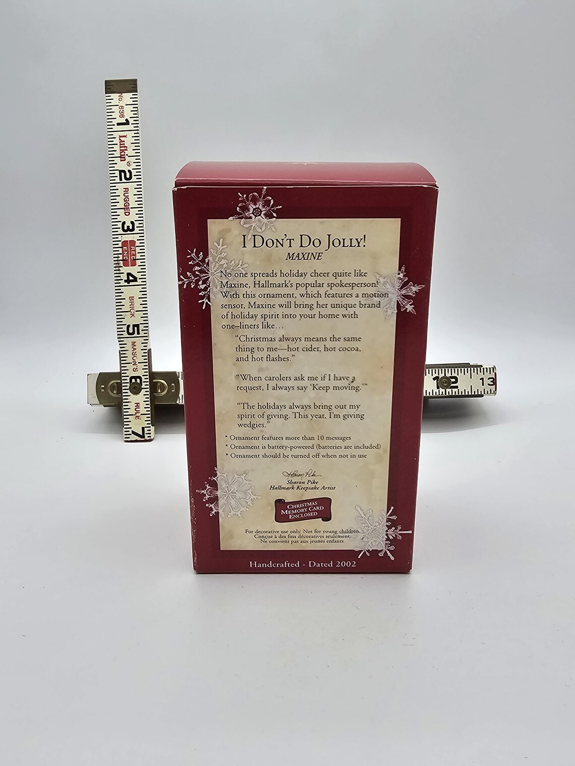 Hallmark 2002 Classic Talking Keepsake Ornament of Maxine QX2806 - Etsy
