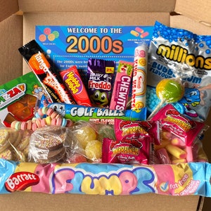 2000s Sweets Gift Box, Retro Sweets From the 2000s, Candy Gift for a ...