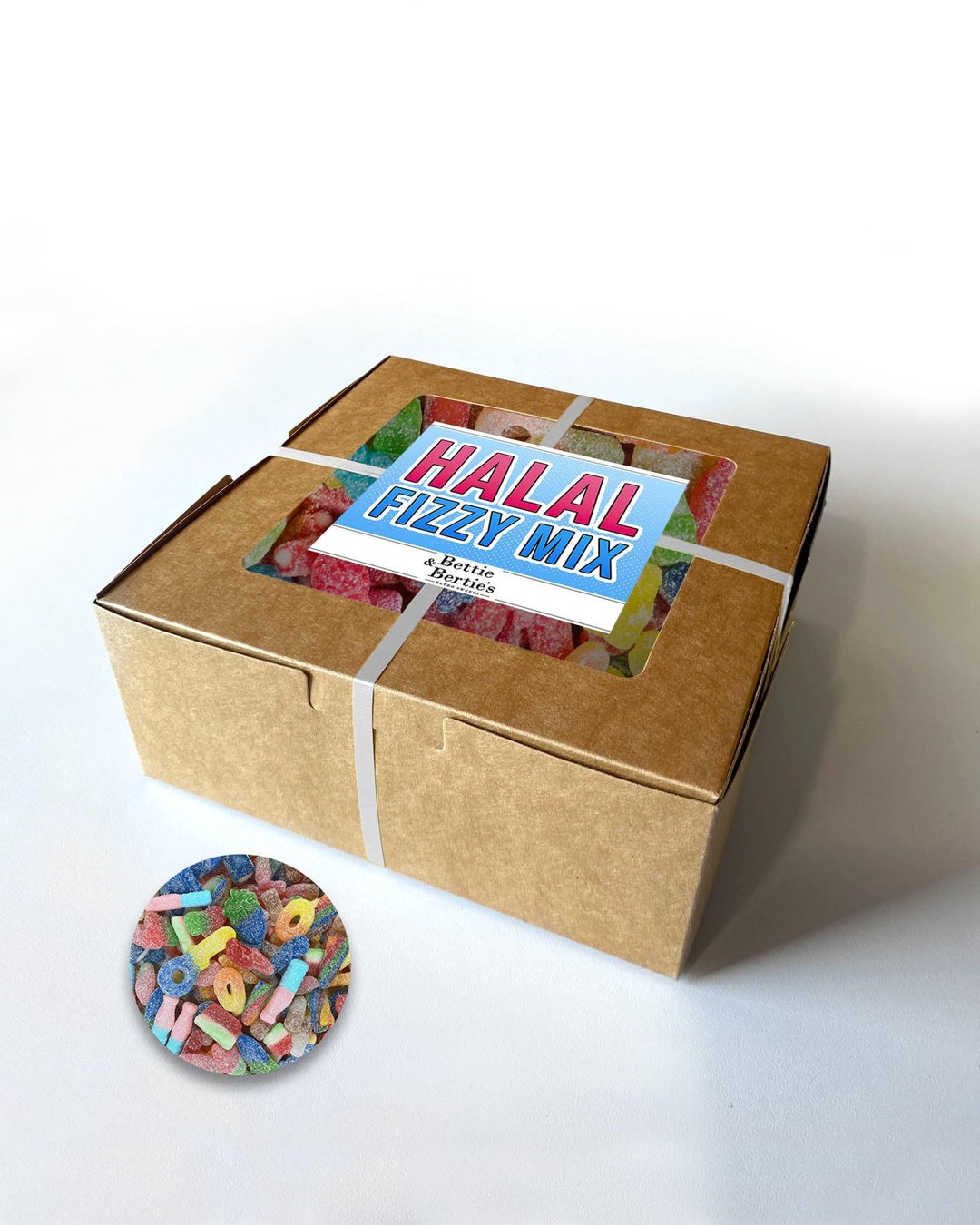 Halal Sweets Gift Box, Halal Christmas Present, Halal Fizzy Sweets ...