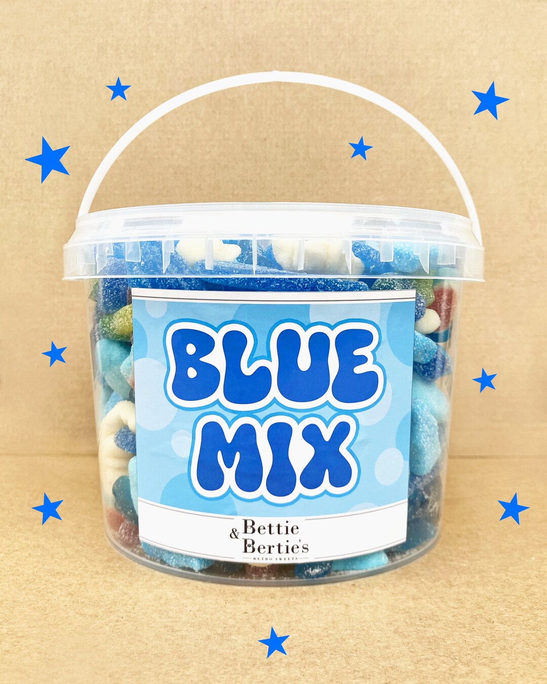 2kg BLUE MIX || Party Bucket of Blue Pick N' Mix, Wholesale Sweets ...