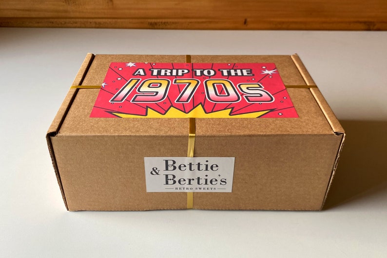 1970s Sweets Gift Box, Retro Sweets From the 1970s, Candy Gift for a ...