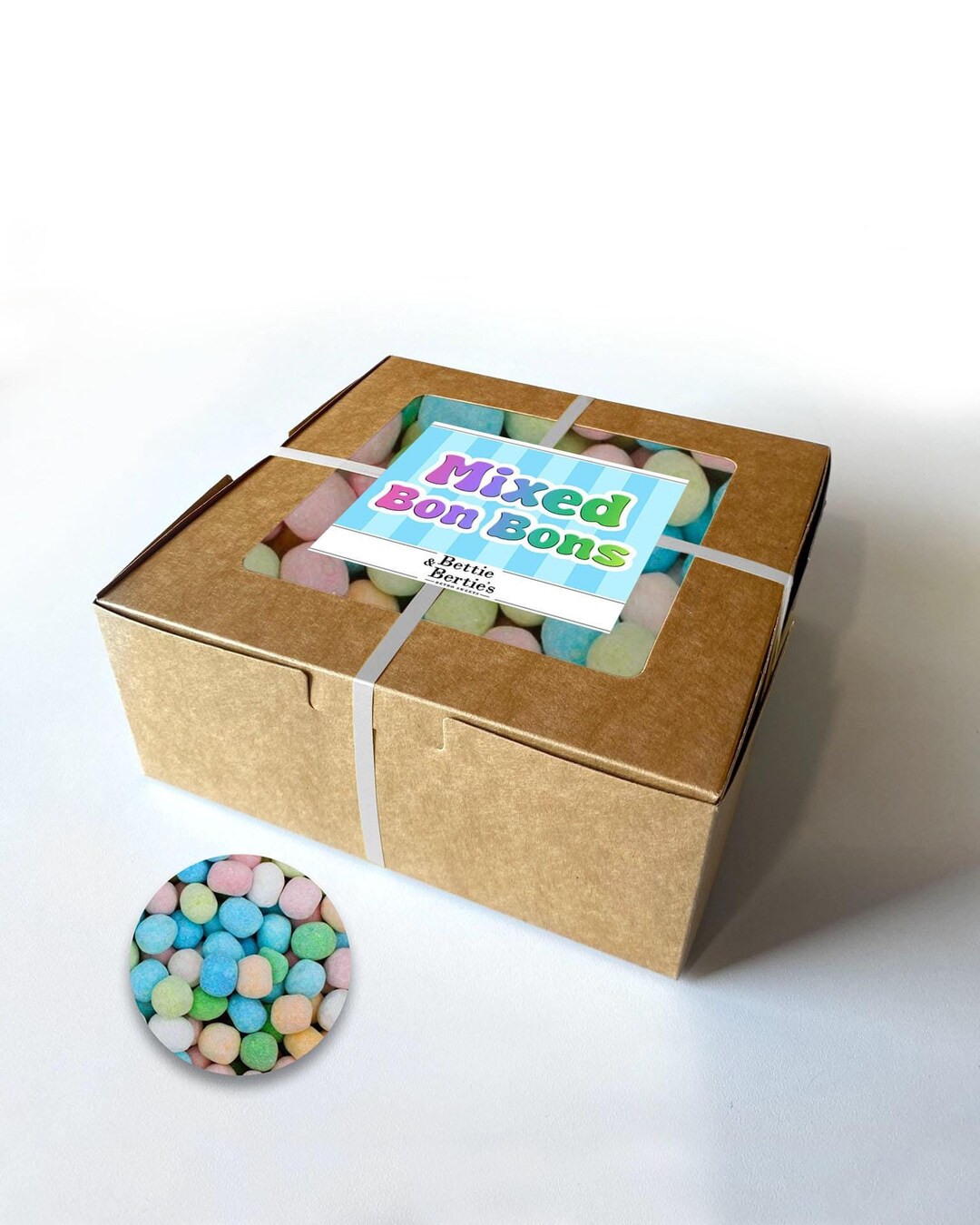 Mixed Flavoured Bon Bons, Retro English Sweets, 300g Box - Etsy UK