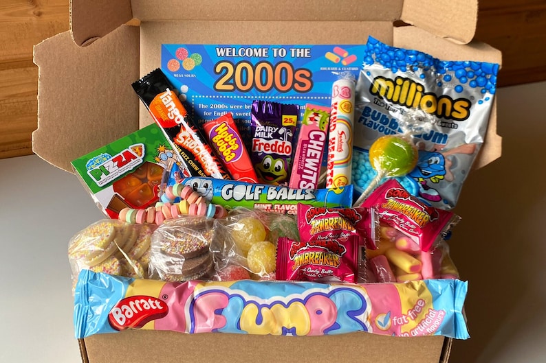 2000s Sweets Gift Box, Retro Sweets From the 2000s, Candy Gift for a ...