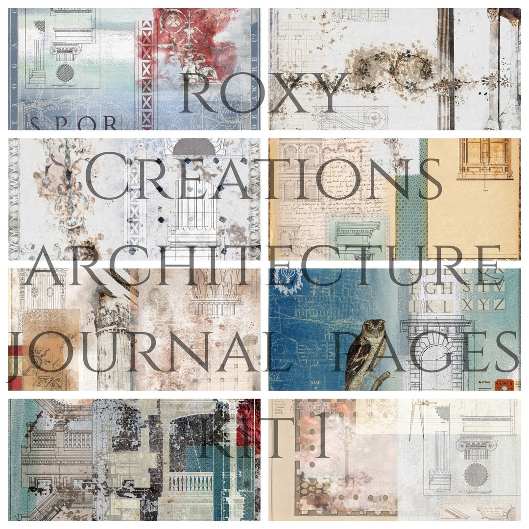 Architecture Printable Journal Pages Digital Kit 1 - Etsy