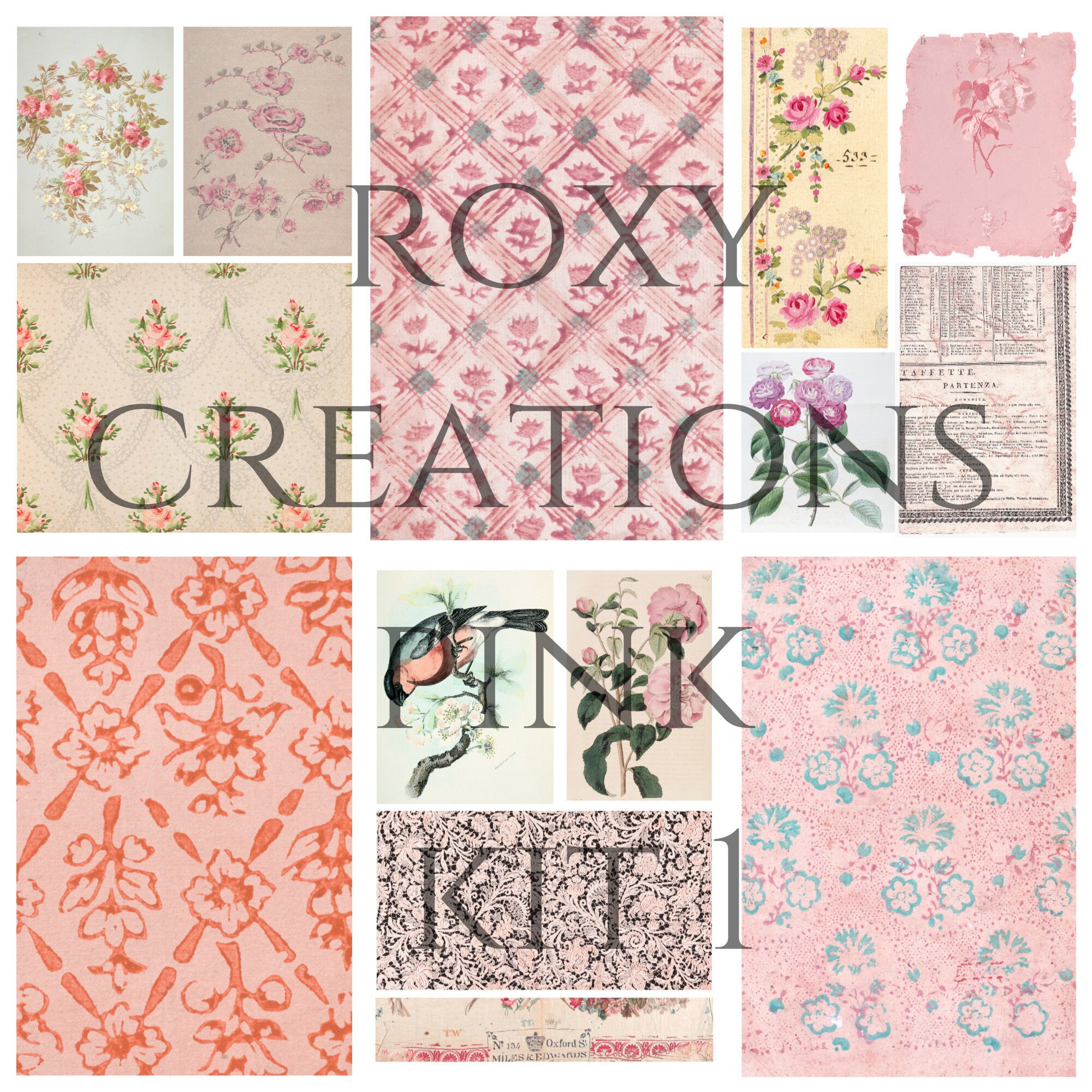 Printable Pink Kit 1 - Etsy