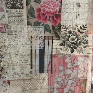 Roxy Creations Antique Style Fabric Antique FRENCH FLORALS ONE All Over ...