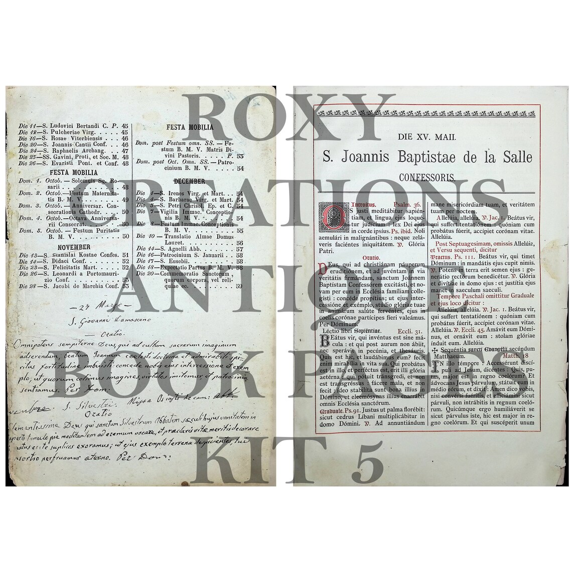 Printable Antique Book Pages Kit 5 - Etsy