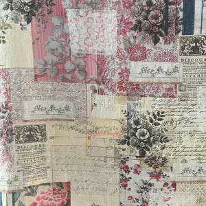 Roxy Creations Antique Style Fabric Antique FRENCH FLORALS ONE All Over ...