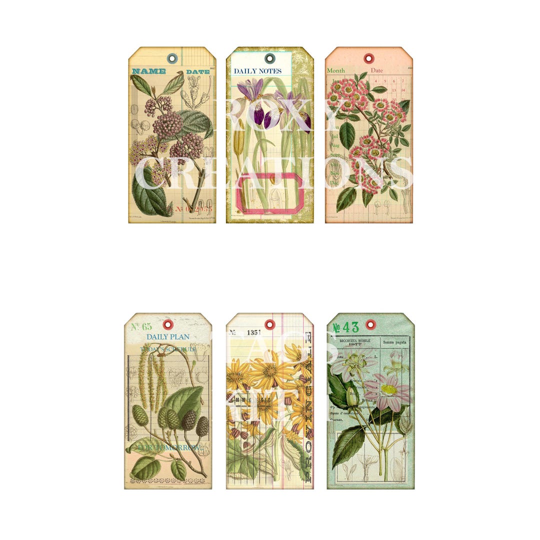 Printable Field Note Tags Kit 1 - Etsy