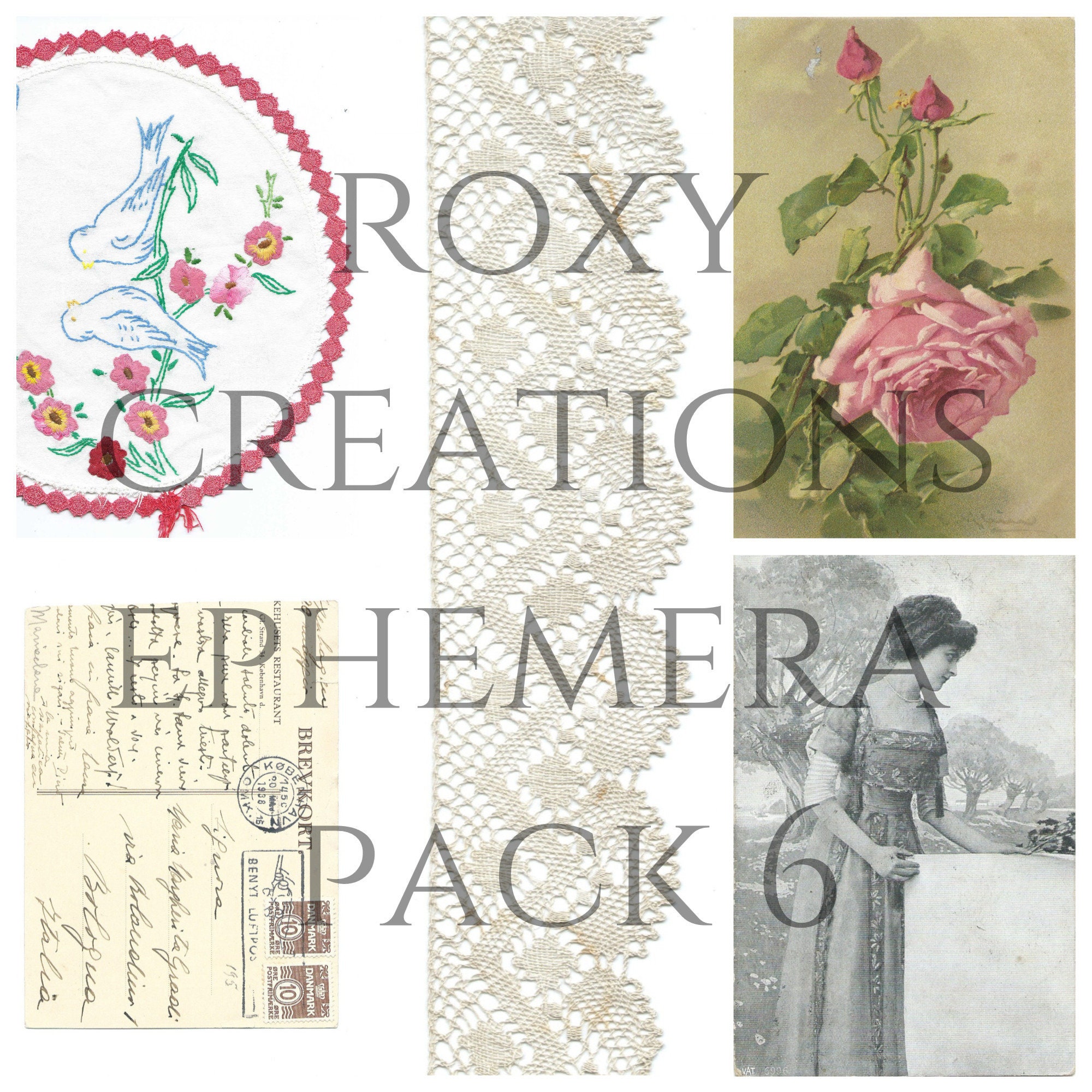 Digital Printable Ephemera Pack 6 - Etsy UK