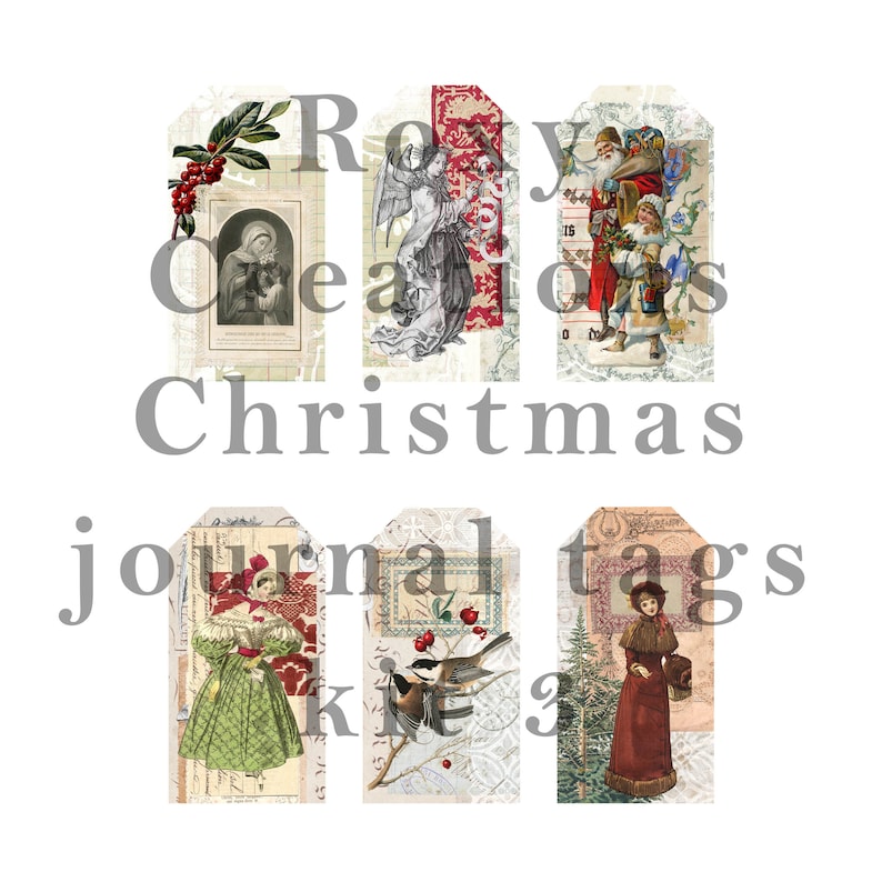 Printable Christmas Tags Kit 3 - Etsy