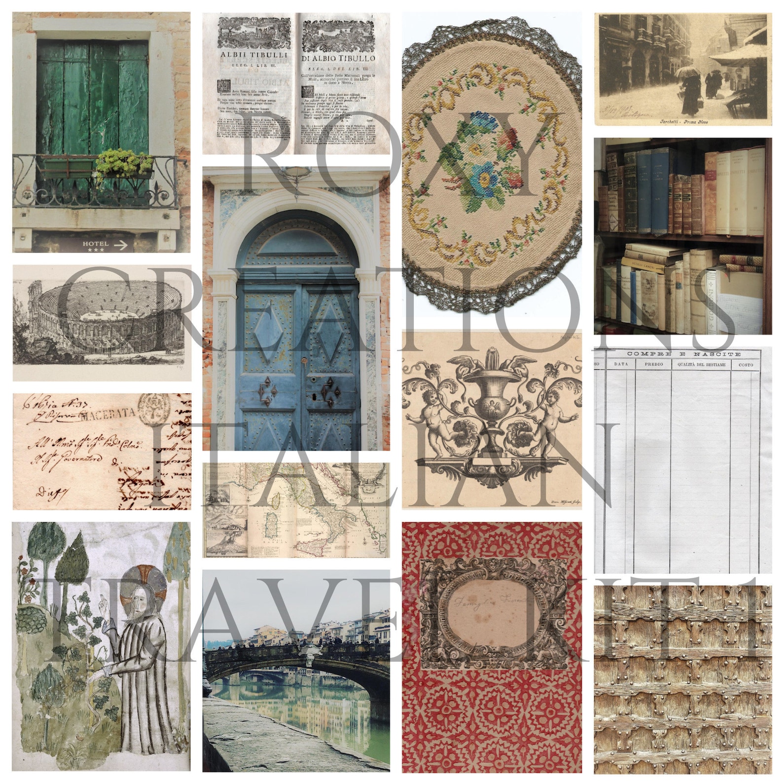 Italian Travel Printable Ephemera Bundle 1 - Etsy Canada