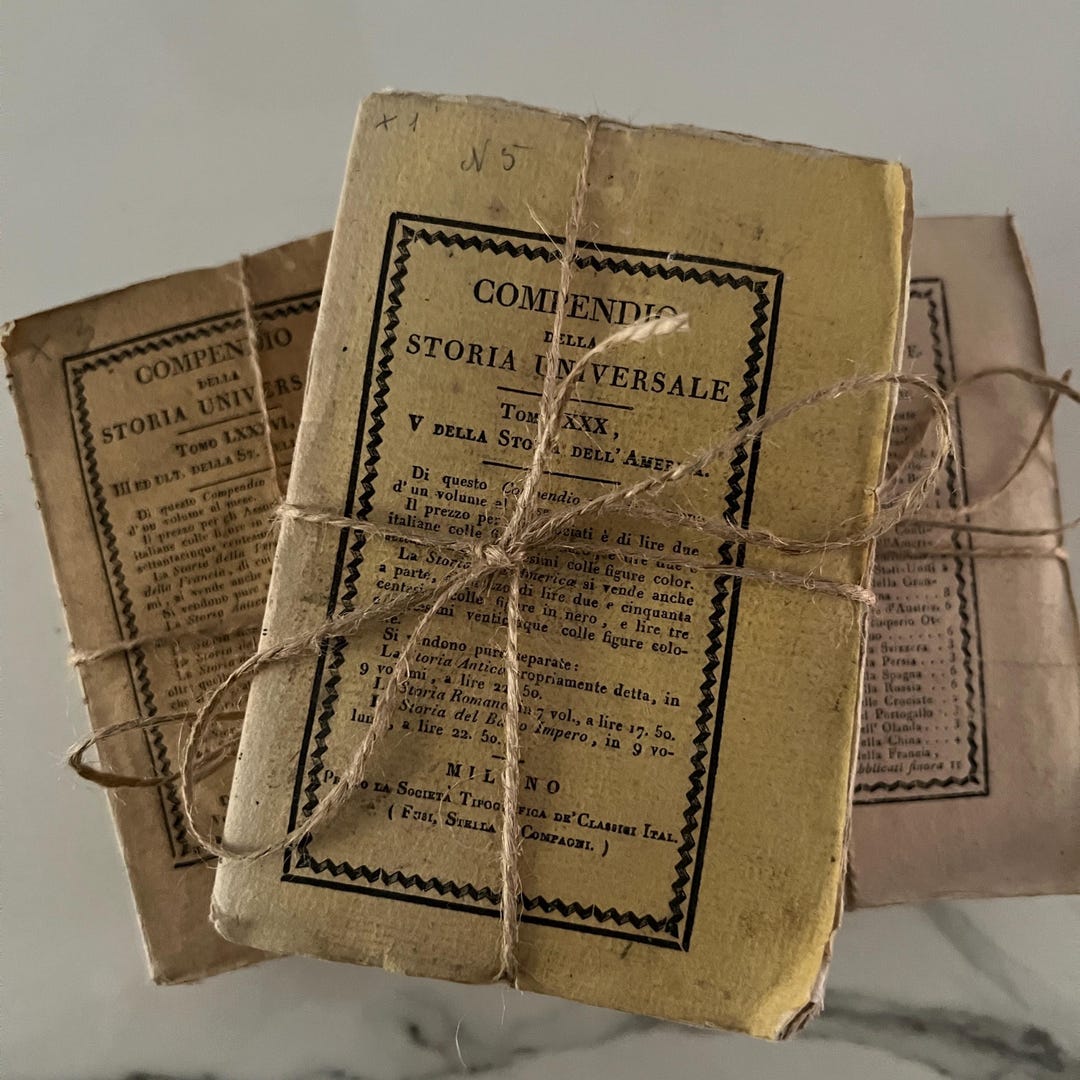 Set of 3 Antique Paper Cover Rag Paper Books 1820s - Etsy Australia