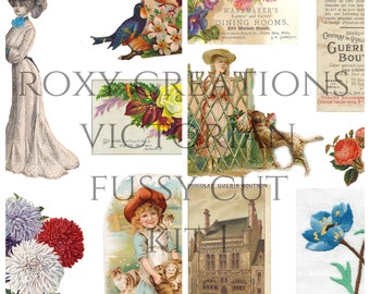 Victorian Journal Cards Digital Victorian Ephemera Scrapbooking ...