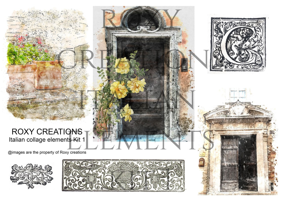 Italian Elements Printable Kit 1 - Etsy