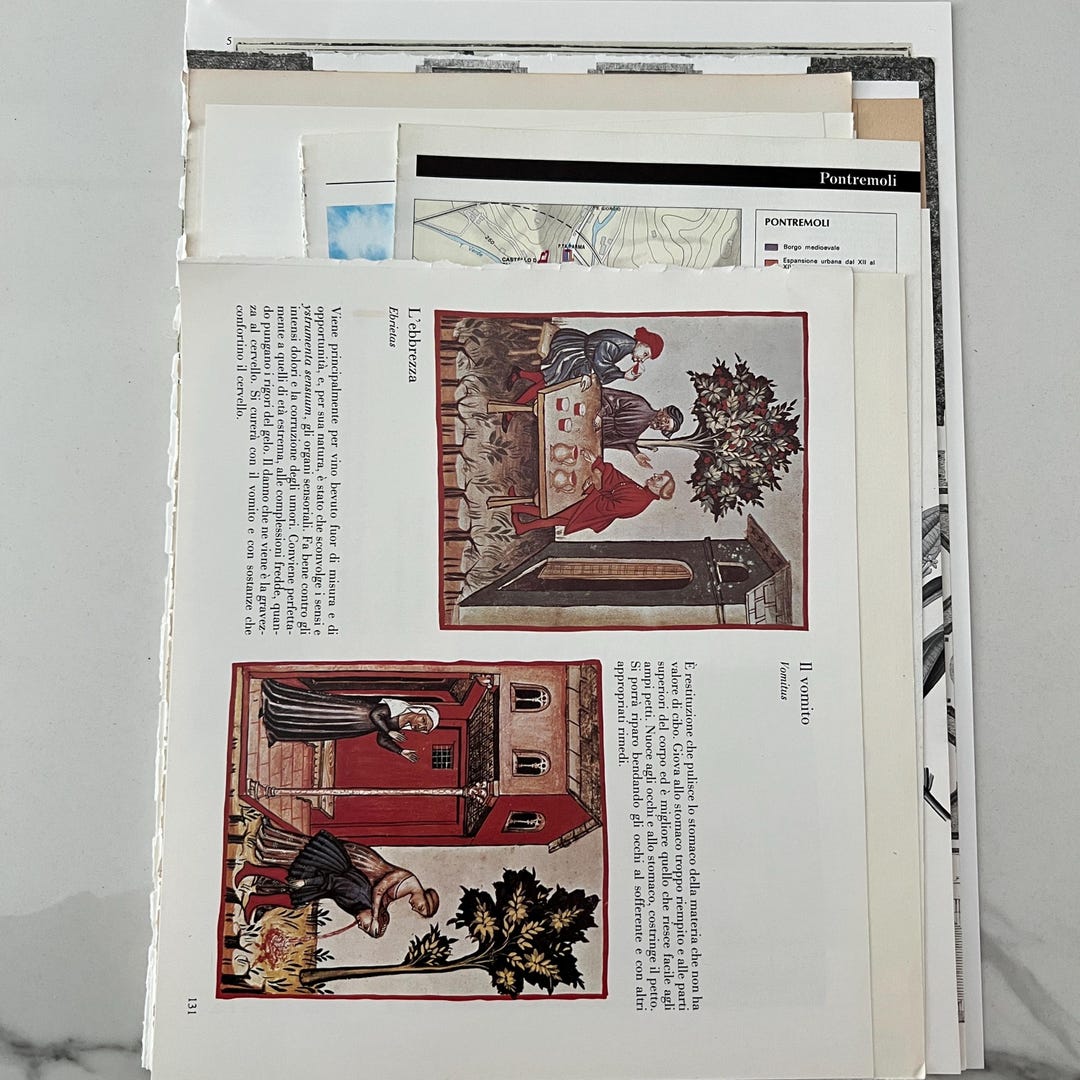 15 Pce Vintage MIXED IMAGES Book Page Bundle - Etsy