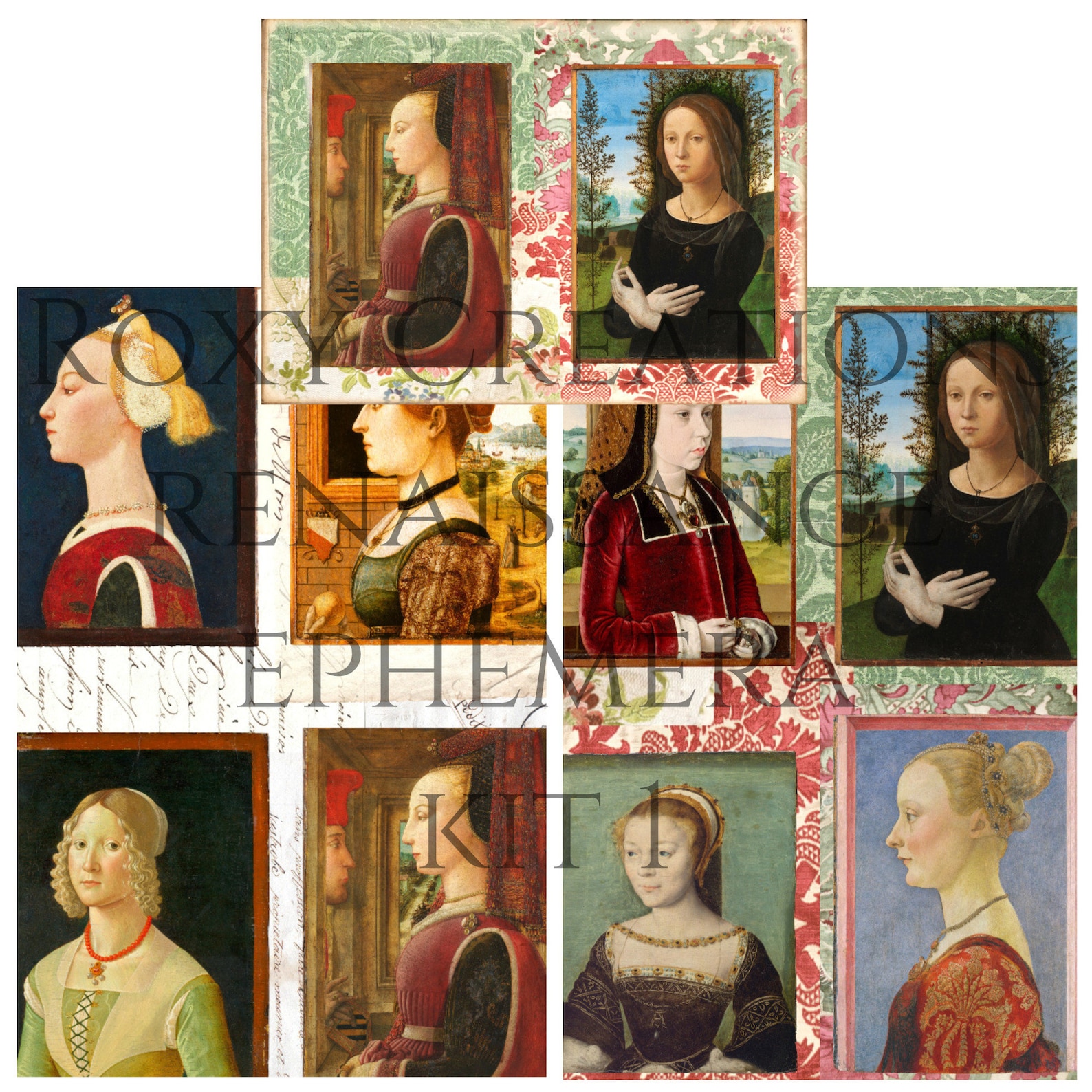 Printable Italian Renaissance Ephemera Kit 1 - Etsy