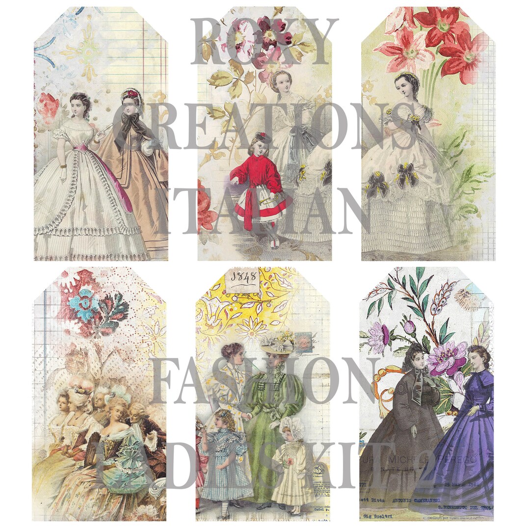 Italian Fashion Ladies Tag Kit 2 - Etsy