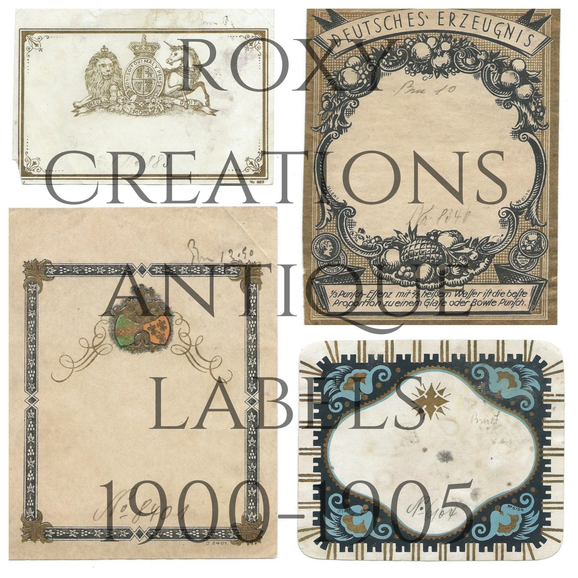 Printable Antique Labels | Etsy