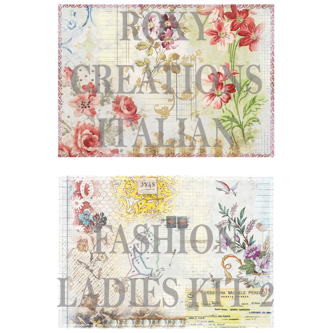 Printable Pretty Background Pages Kit 5 - Etsy