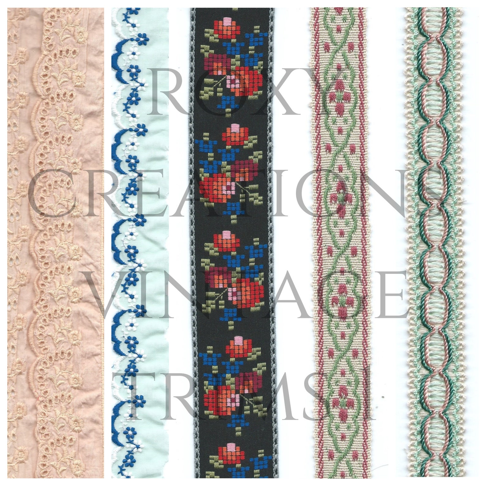 Digital Printable Antique and Vintage Trims Pack 1 - Etsy