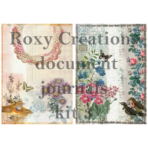 Document Style Printable Digital Journal Pages Kit 3 - Etsy