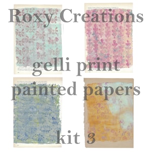 Printable Roxy Creations Handpainted Paper Kit 3 - Etsy