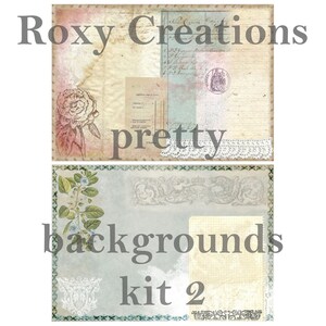 Printable Pretty Background Pages Kit 2 - Etsy
