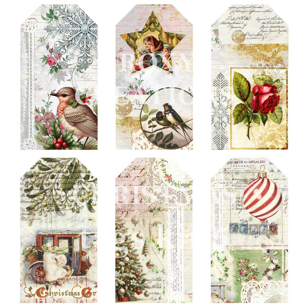 Printable Christmas Tags Kit 5 - Etsy