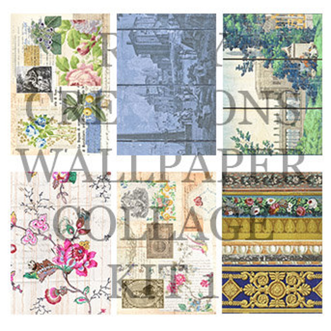 Printable Wallpaper Collage Kit 1 - Etsy