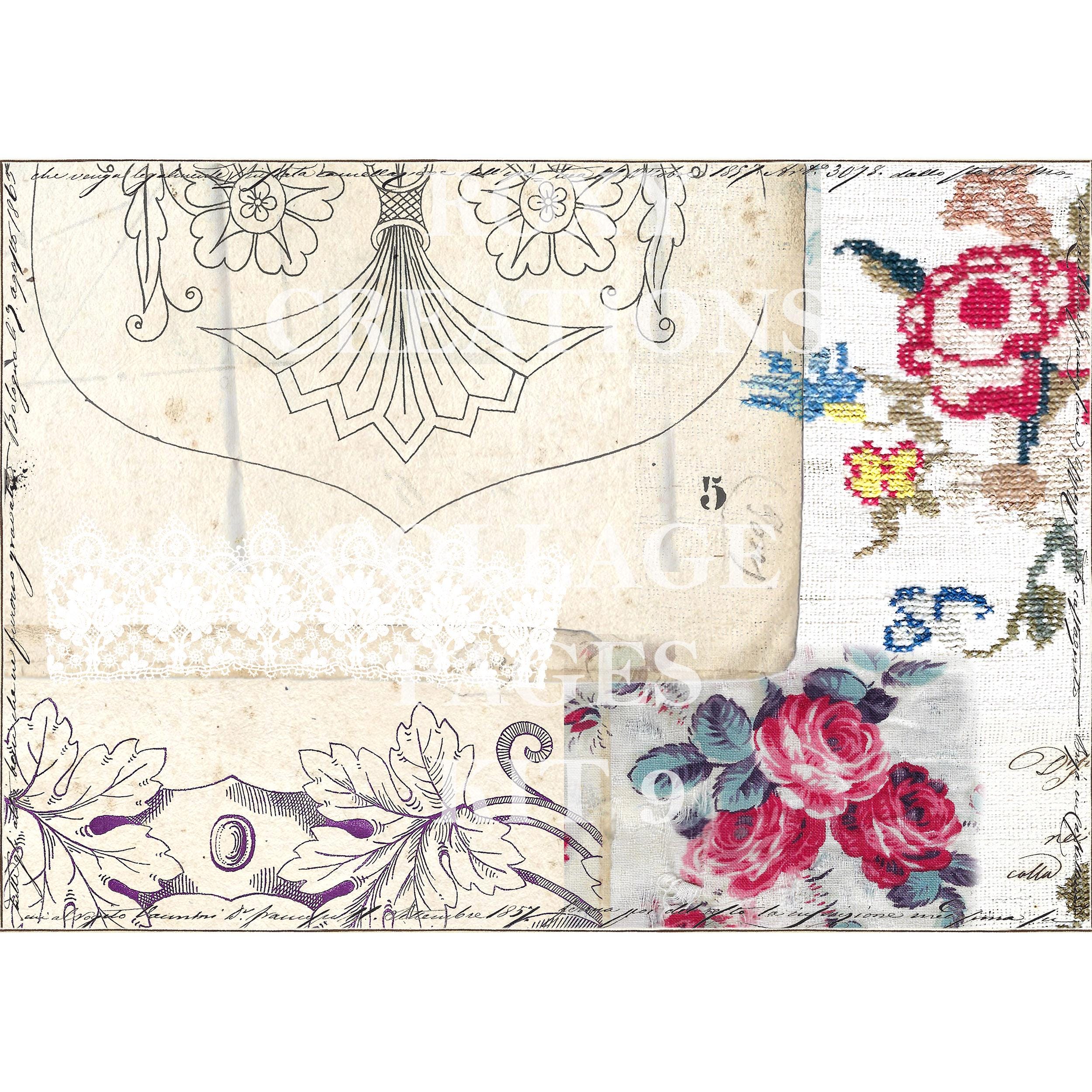 Printable Collage Pages Kit 9 - Etsy