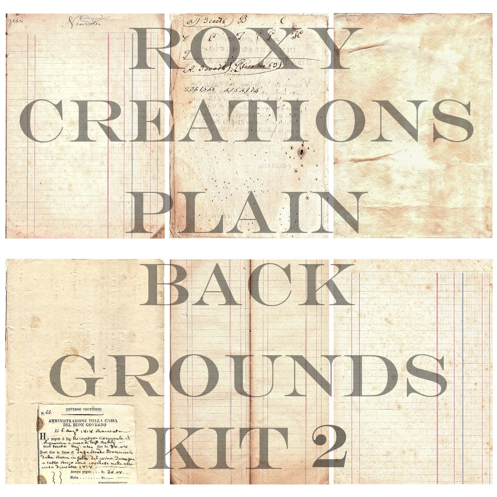 Printable Plain Background Journal Pages Kit 2 - Etsy