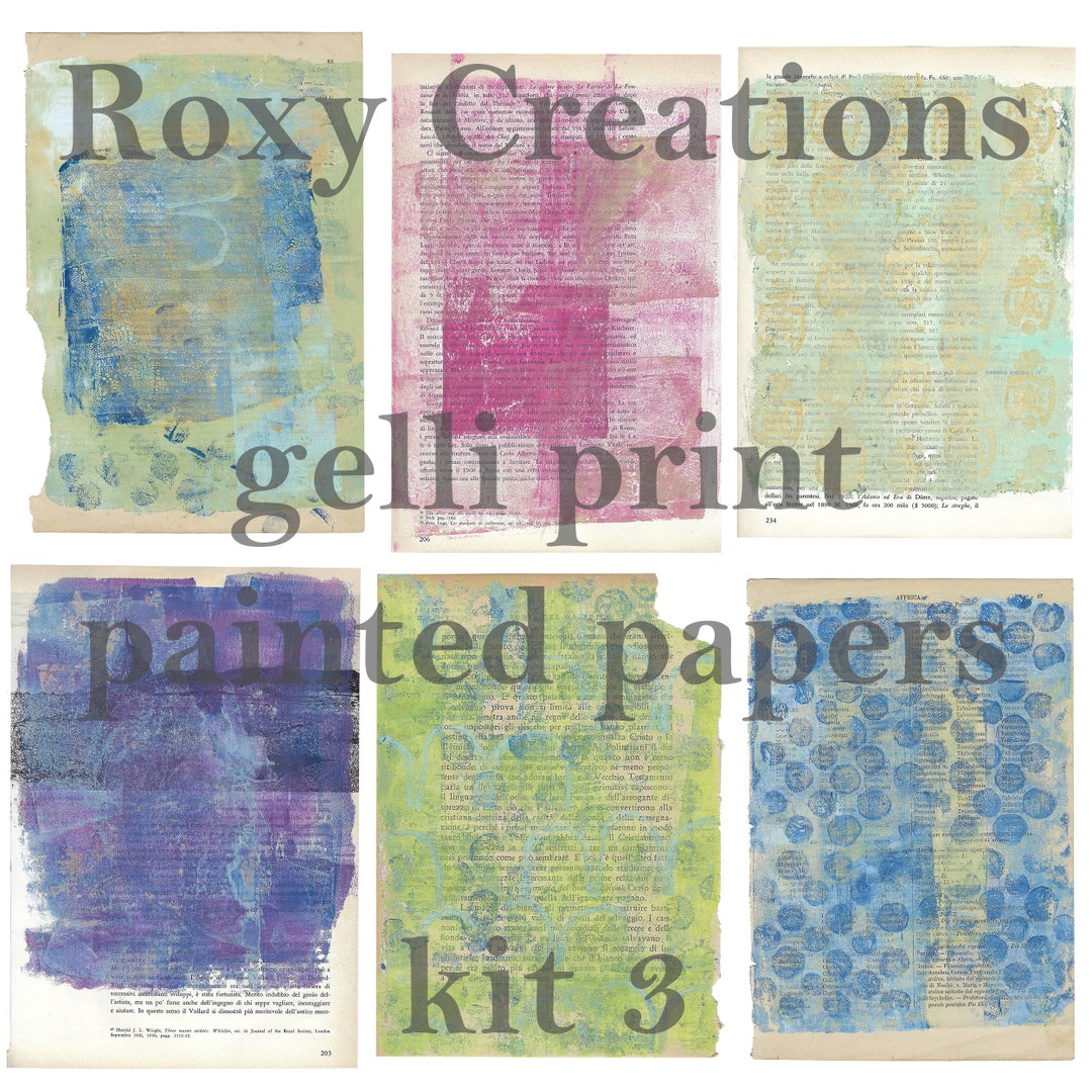 Printable Roxy Creations Handpainted Paper Kit 3 - Etsy