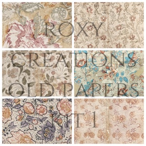 Printable Antique End Pages Kit 1 - Etsy