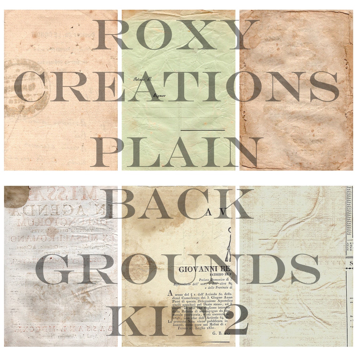 Printable Plain Background Journal Pages Kit 2 - Etsy