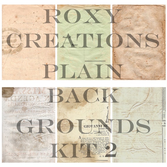 Printable Plain Background Journal Pages Kit 2 - Etsy