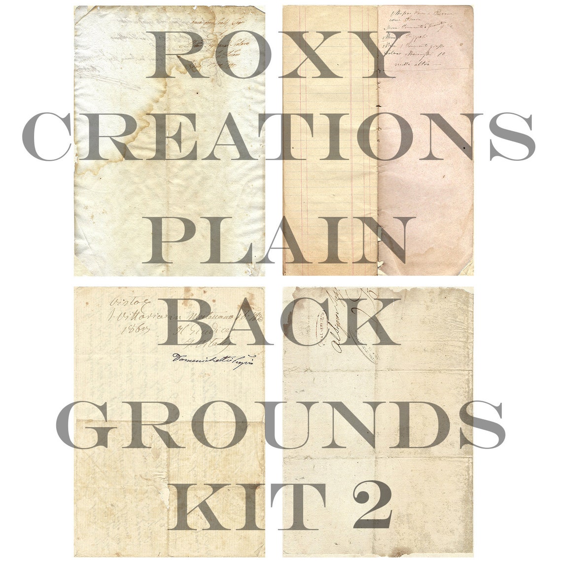 Printable Plain Background Journal Pages Kit 2 - Etsy