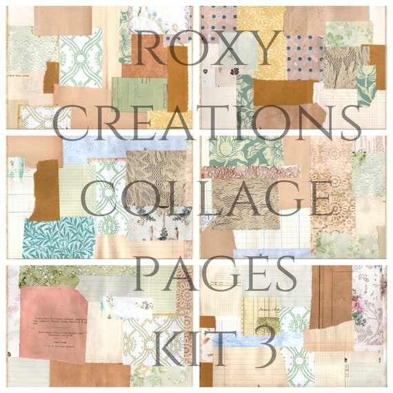 Printable Collage Pages Kit 3 - Etsy