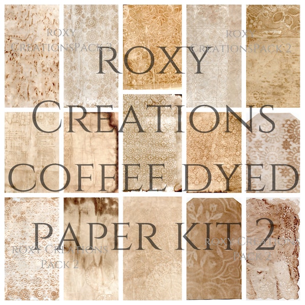 Tea Dyed Paper - Etsy