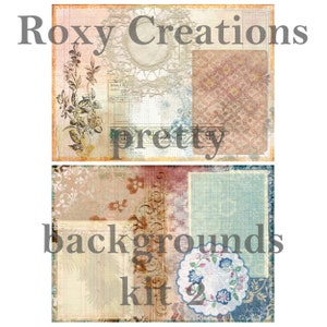 Printable Pretty Background Pages Kit 2 - Etsy