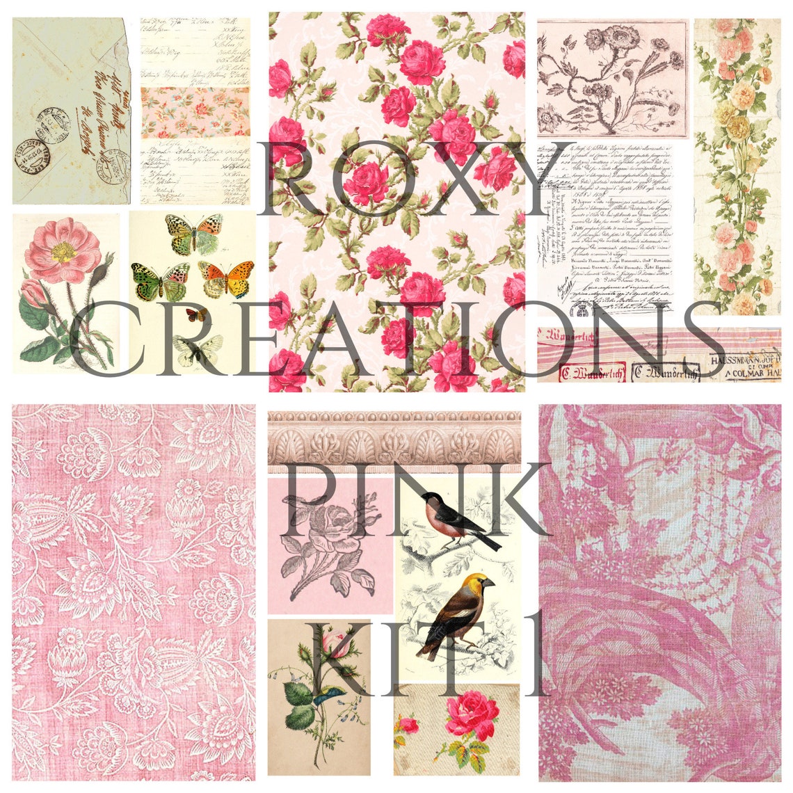 Printable Pink Kit 1 - Etsy
