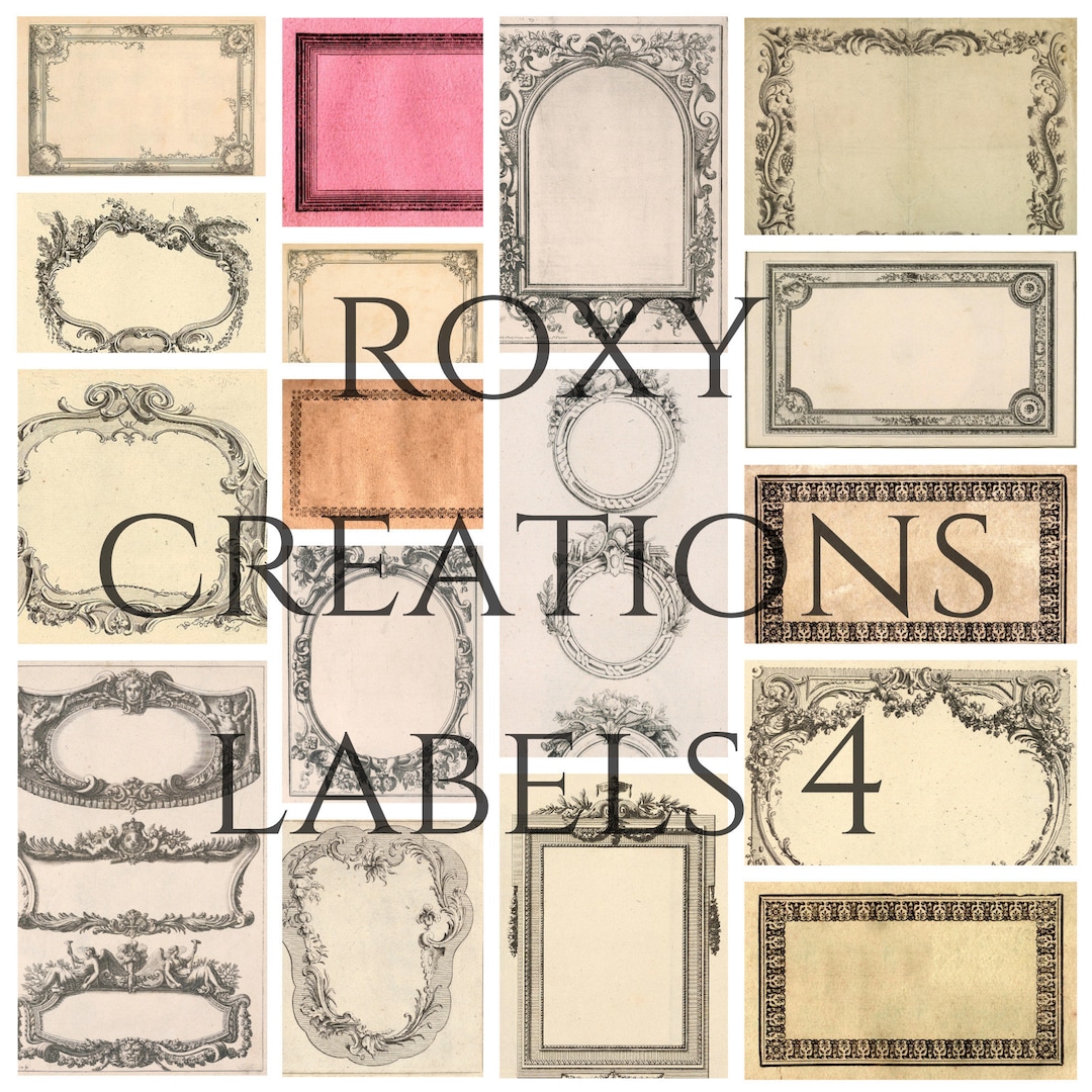 Antique Labels Printable Collection 4 - Etsy