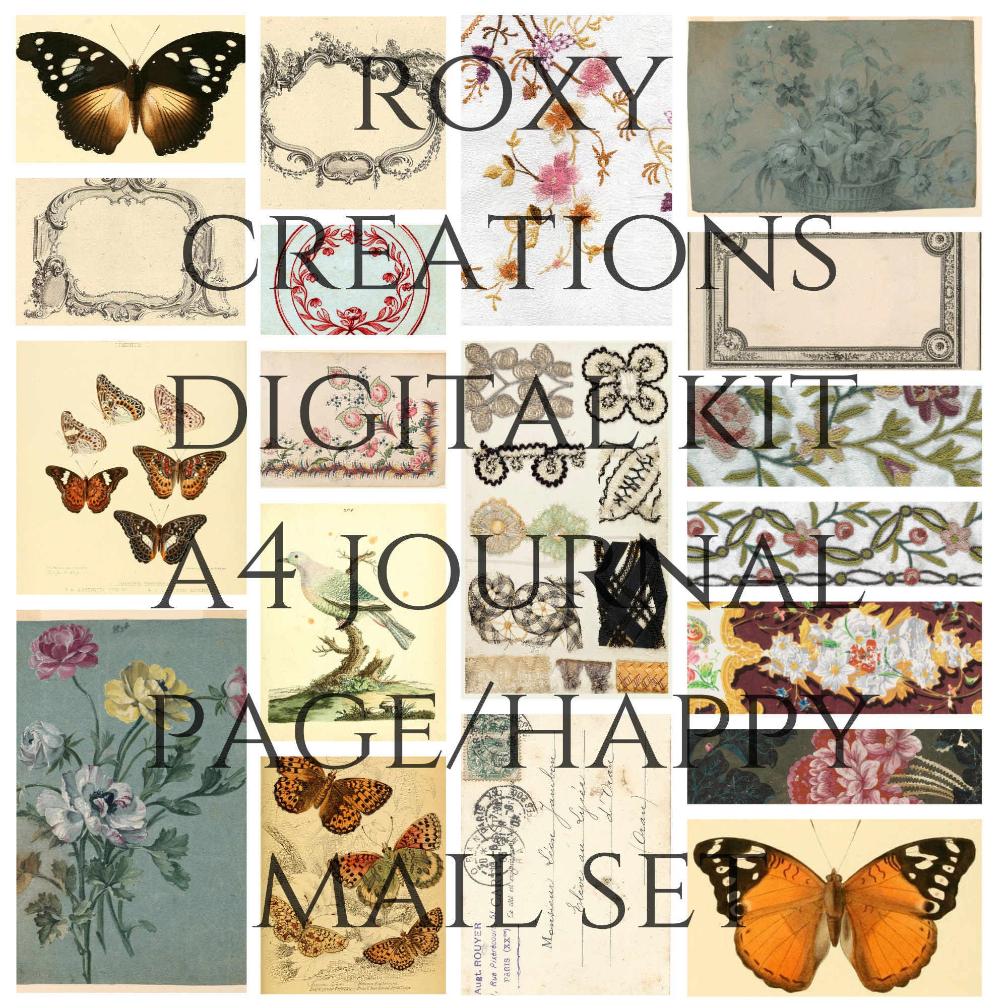 Printable Kit to Create an A4 Journal Page With FREE Video | Etsy