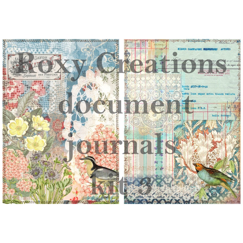 Document Style Printable Digital Journal Pages Kit 3 - Etsy